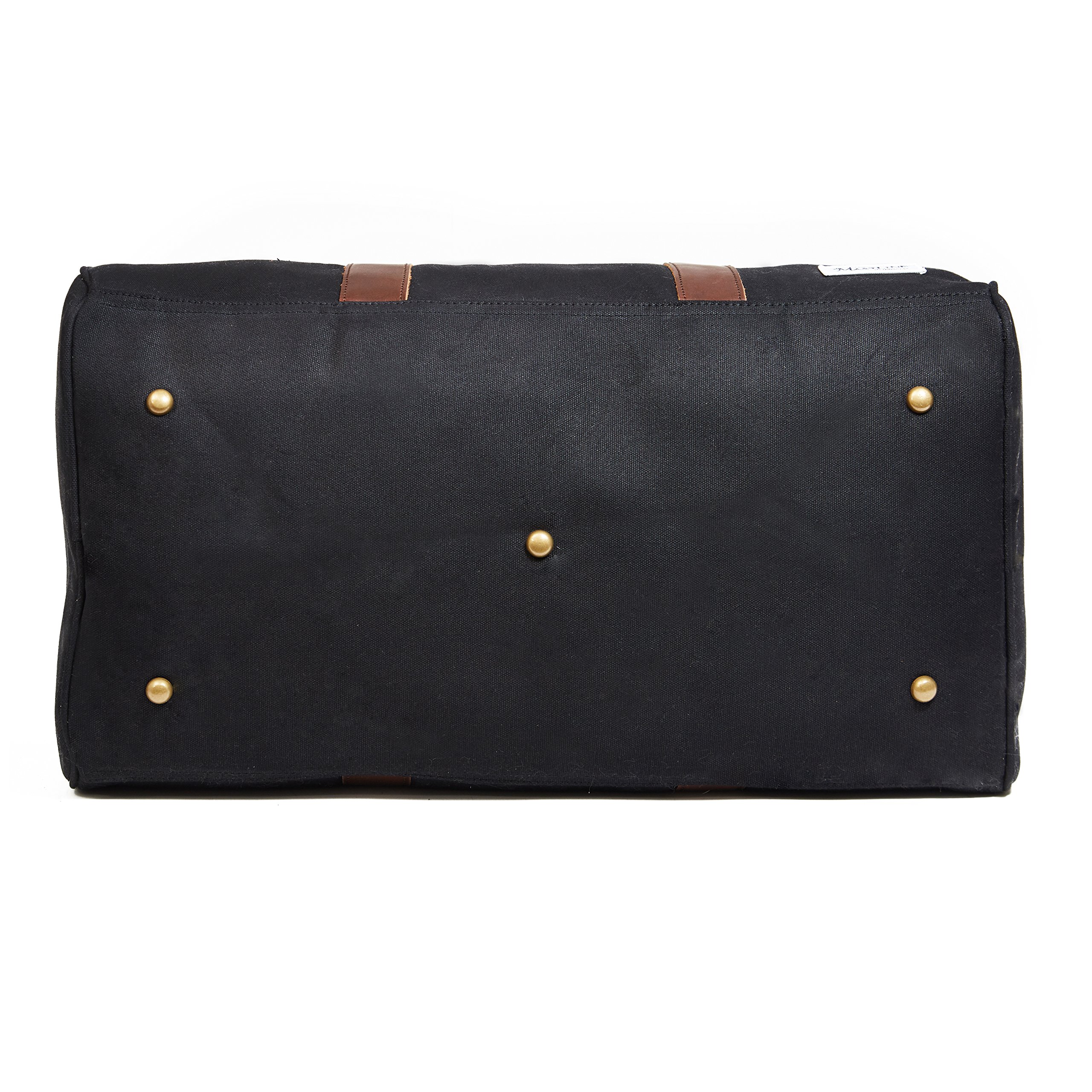 THE MASTLINE Co. | Fulton Weekender Travel Bag | Waxed Canvas & Leather (Grey)