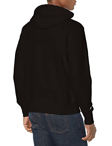 Superdry Men's Corporate Logo FOIL Hood, Black, Large