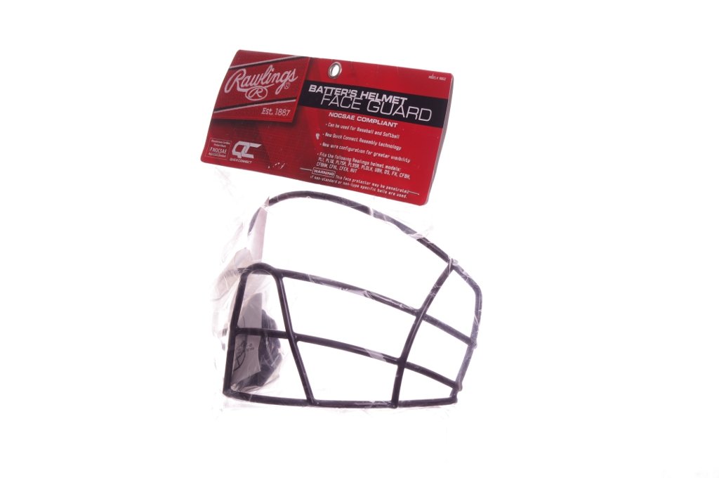 Rawlings Quick Connect Faceguard Approved for Baseball/Softball (Black)