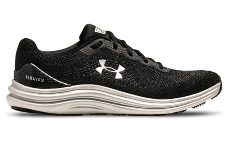 Under Armour Men's UA Liquify Running Shoes (us_Footwear_Size_System, Adult, Men, Numeric, Medium, Numeric_11_Point_5) Black/Silver
