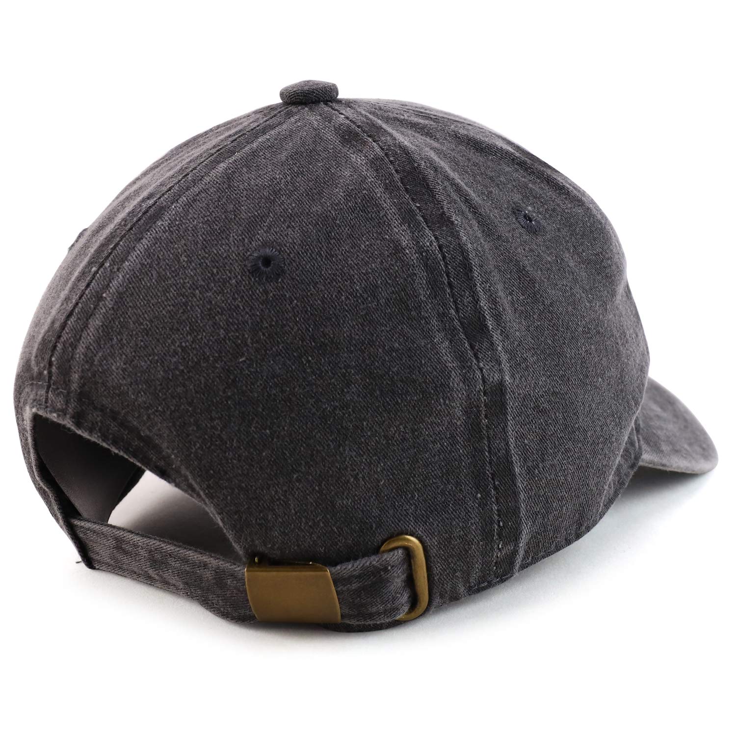 Trendy Apparel Shop Vintage 1964 Embroidered 60th Birthday Soft Crown Washed Cotton Cap - Black