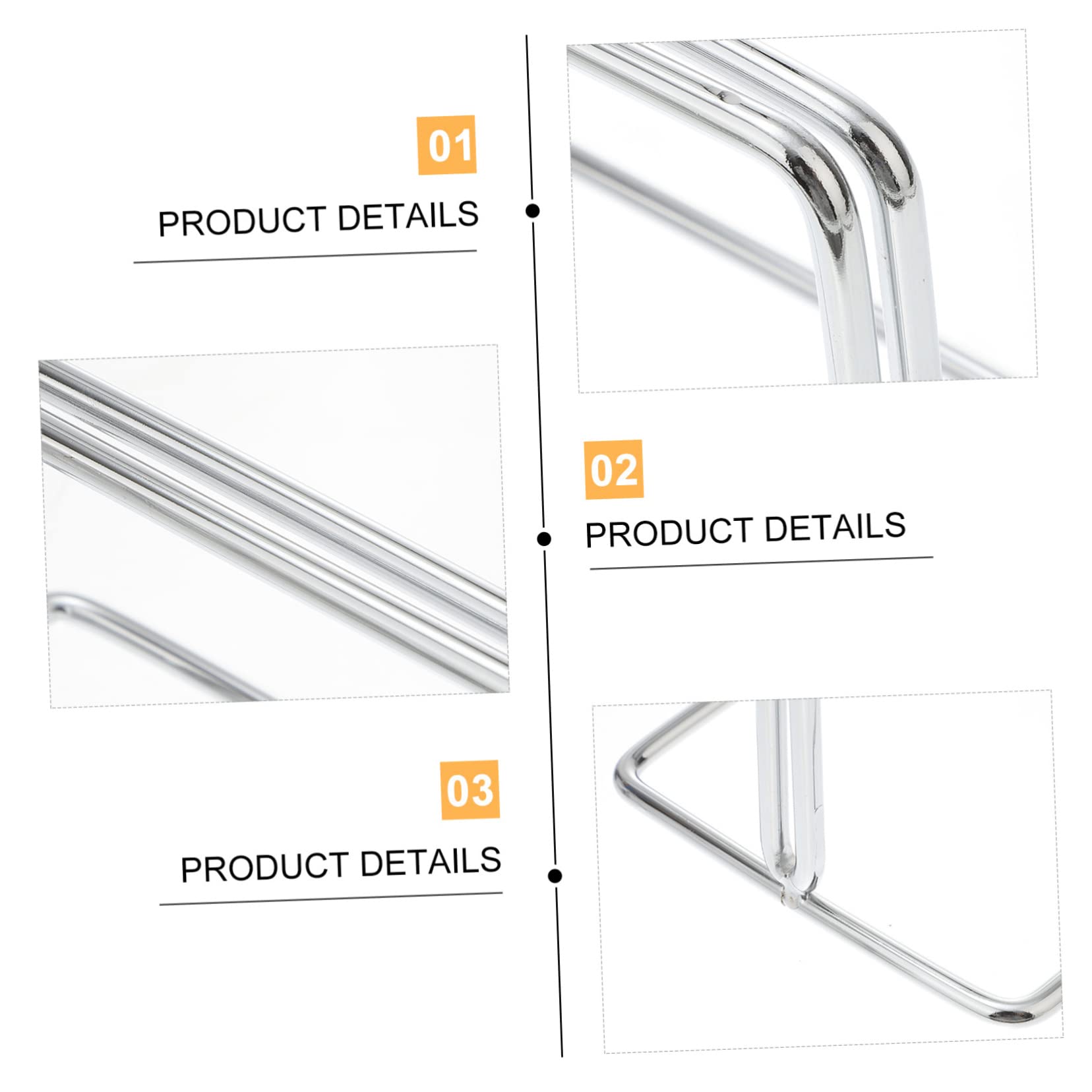 SECFOU Baffle Bracket Stainless Steel Metal Stand Privacy Divider Panel Clips Stainless Table Metal partition Bracket Metal Brackets Privacy Divider Bracket Office Safety mask Desk