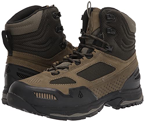 Vasque Men's Breeze at Mid Hiking Boot, Dusty Olive/Jet Black, 8