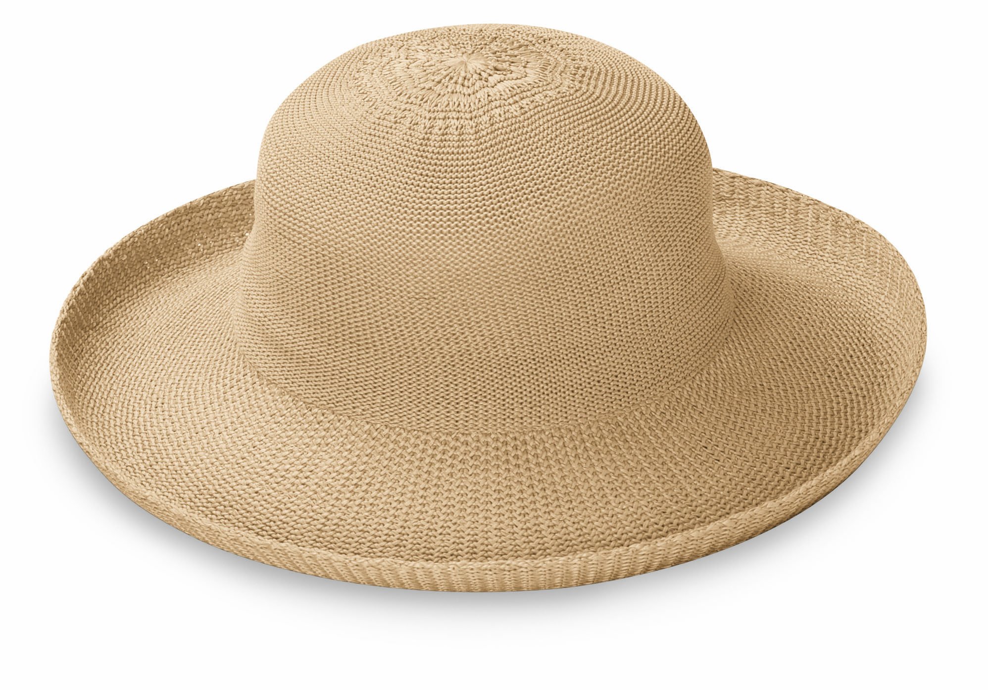 Wallaroo Hat Company Women’s Victoria Sun Hat – Packable Design and Adjustable Sizing for Medium Crown Sizes – Chic Style for Garden Parties, Beach Getaways and Outdoor Events (Tan)