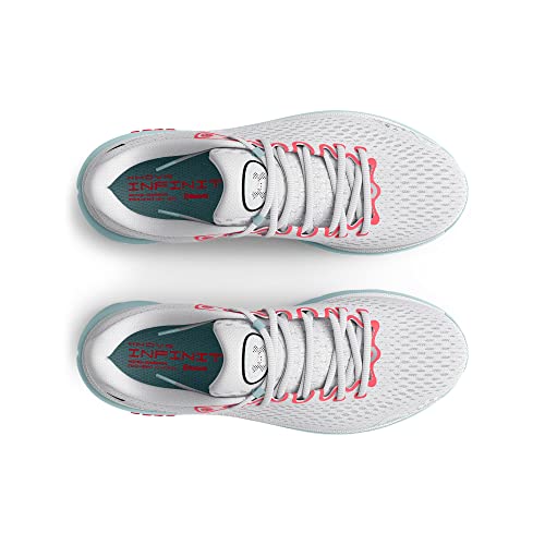 Under Armour Women's HOVR Infinite 4 Running Shoe, (102) White/Fuse Teal/Black, 10