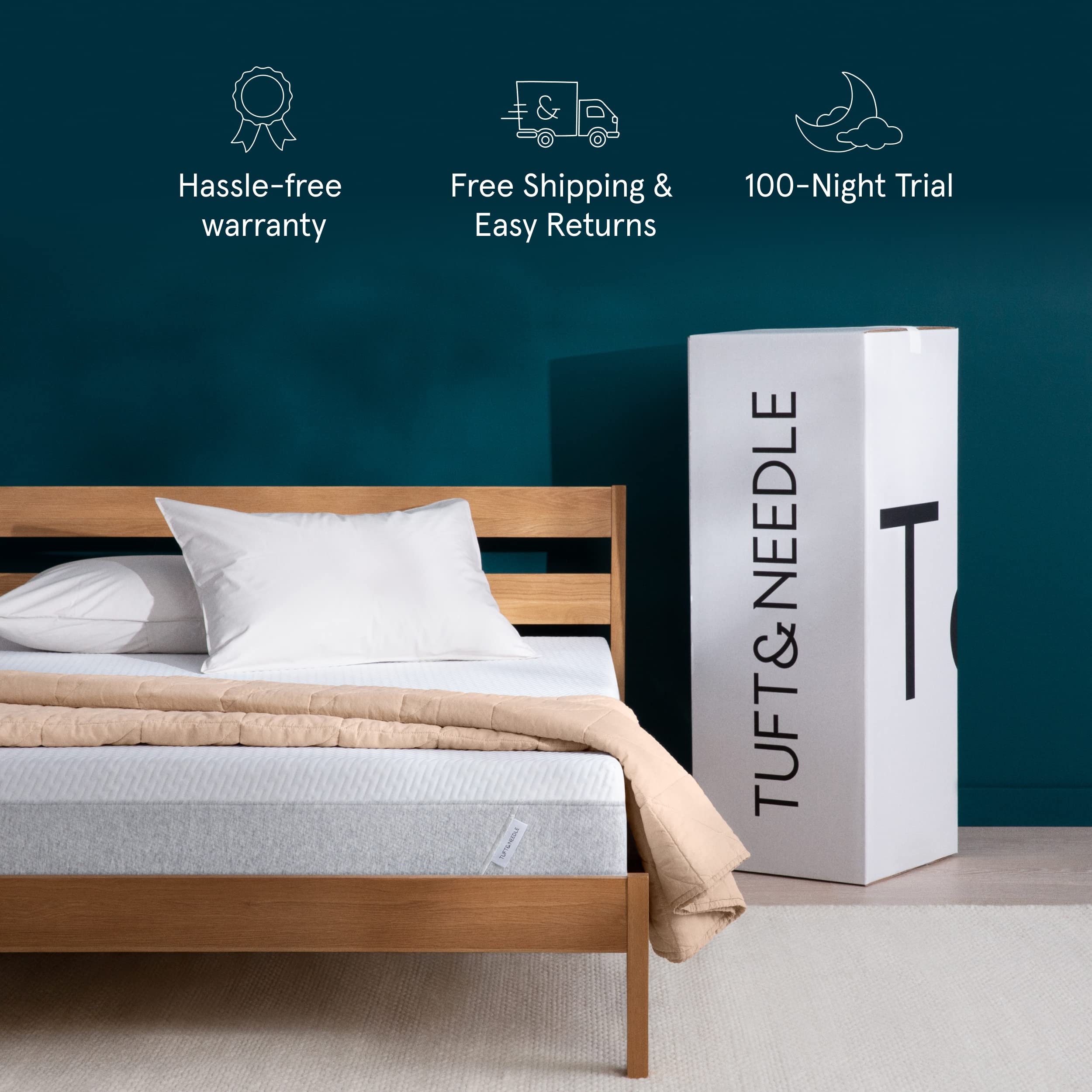Tuft & Needle -T&N Adaptive Foam Legacy Original Queen Mattress, Medium-Firm Feel, Cooling, Pressure Relief, CertiPUR-US, 100-Night Trial