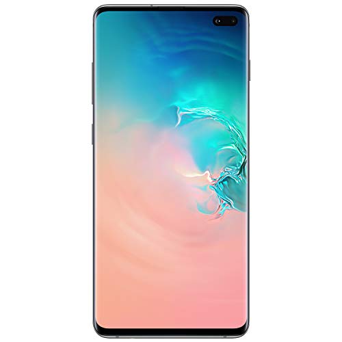 Samsung Galaxy S10+ Factory Unlocked Android Cell Phone | US Version | 128GB of Storage | Fingerprint ID and Facial Recognition | Long-Lasting Battery | Prism White