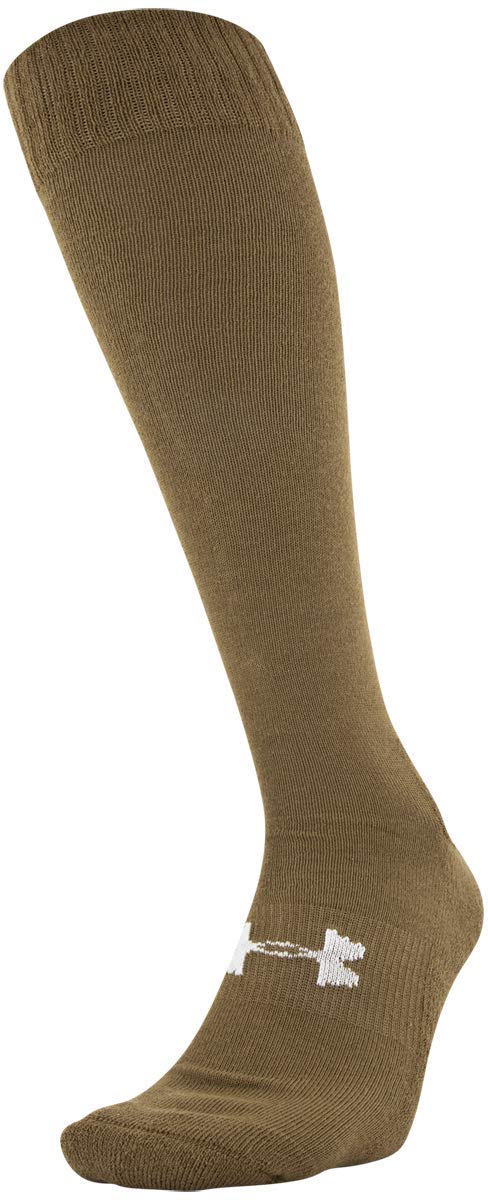 Under Armour Adult Tactical HeatGear Over-The-Calf, 1-Pair , Coyote Brown/White , X-Large