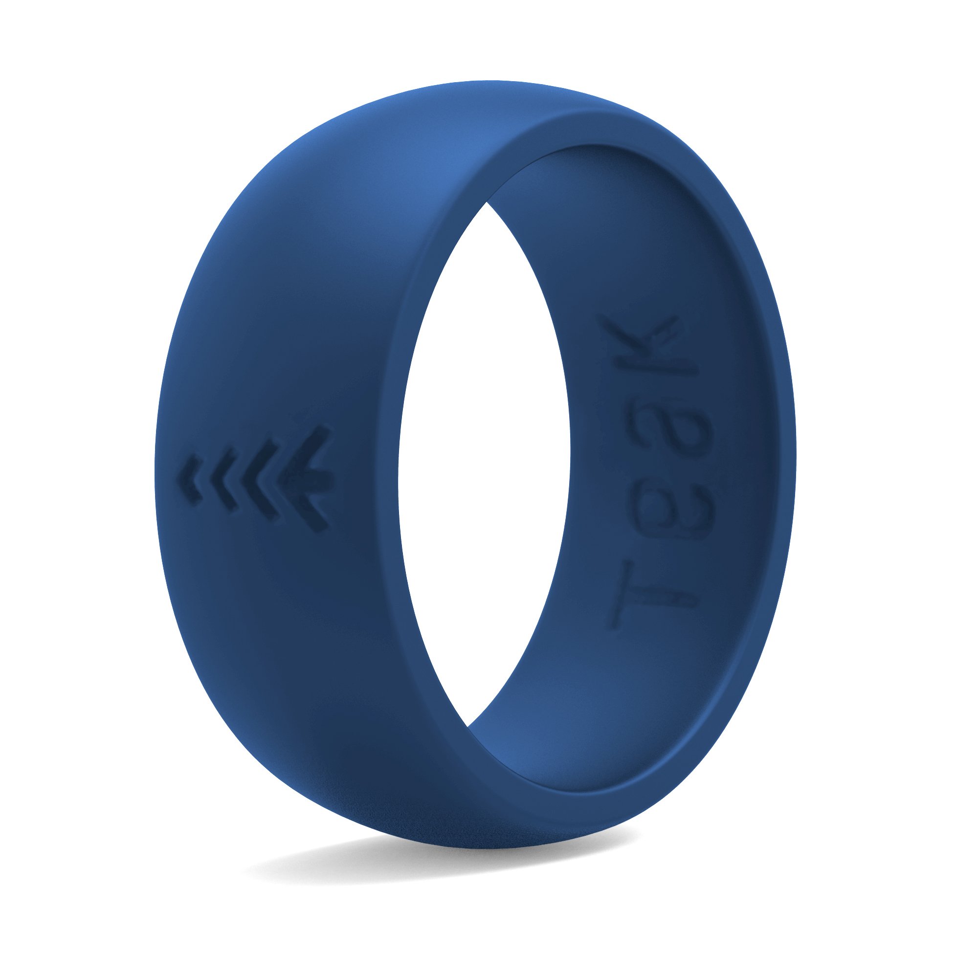 Silicone Wedding Ring for Men. Rubber Wedding Band for Every Day Use - Weight Training, Sports, Military, Work, Hunting, Travel and Outdoors, Blue - Size 13