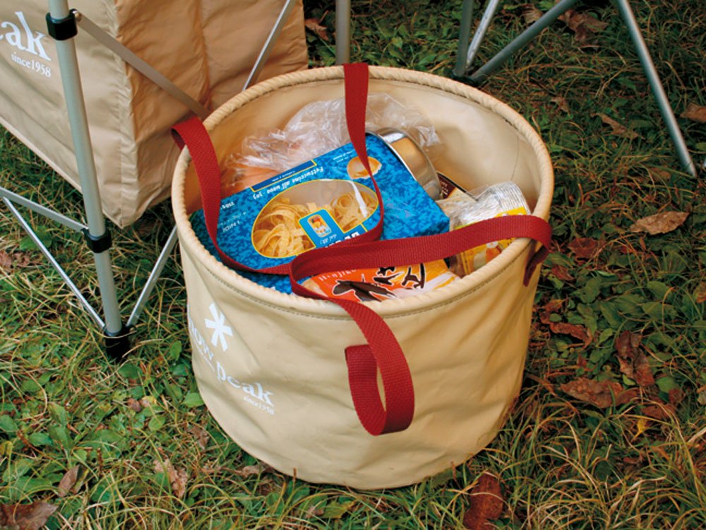 Snow Peak Camping Bucket Jumbo - Versatile Six Gallon Bucket - 14.5 x 10 in