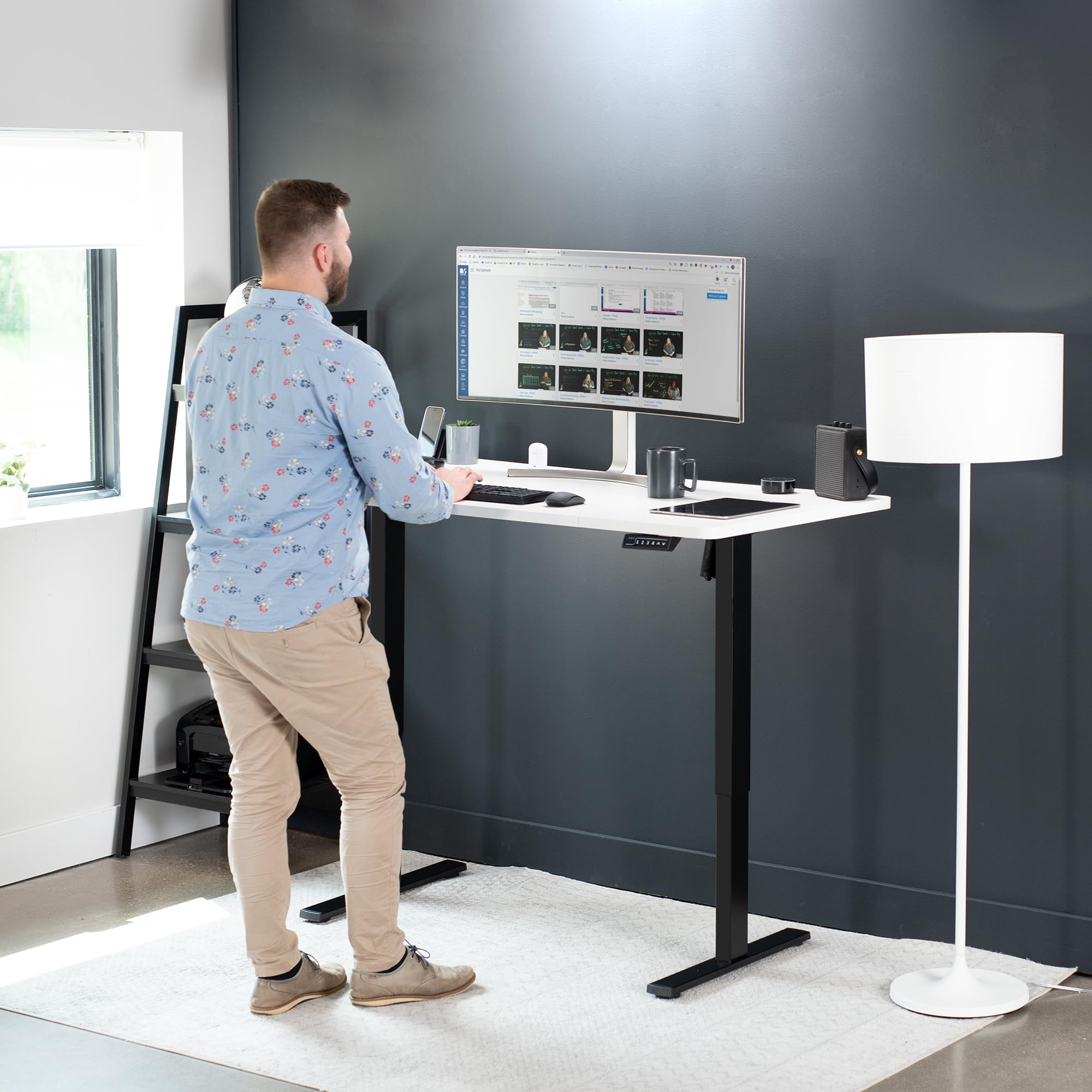 VIVO Universal 60 x 30 inch Table Top for Standard and Sit to Stand Height Adjustable Home and Office Desk Frames, White Desktop, DESK-TOP60-30W