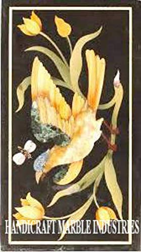 Wall Panel Modern Bird Design Black Marble Inlay Home Decor Furniture Gift Wall Decor Living Room Patio