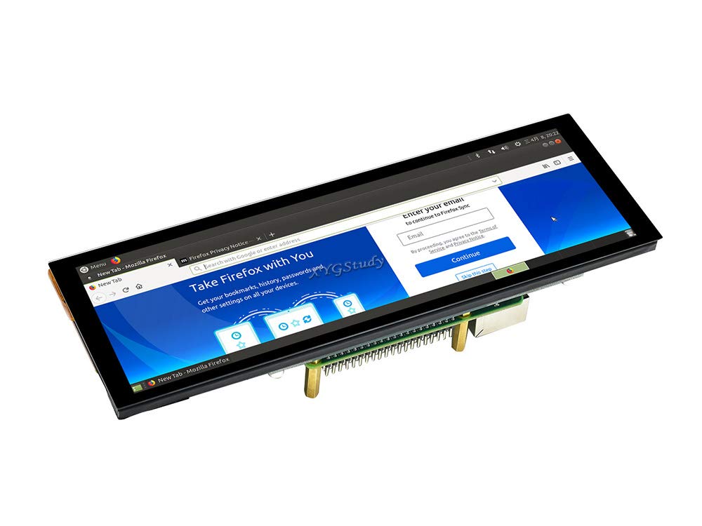 XYGStudy for Raspberry Pi 7.9 inch IPS Capacitive Touch Screen HDMI LCD Display Monitor 400×1280 Toughened Glass for Jetson Nano Raspberry Pi 4 3 Raspbian Ubuntu Kali WIN10 IoT Retropie Driver Free