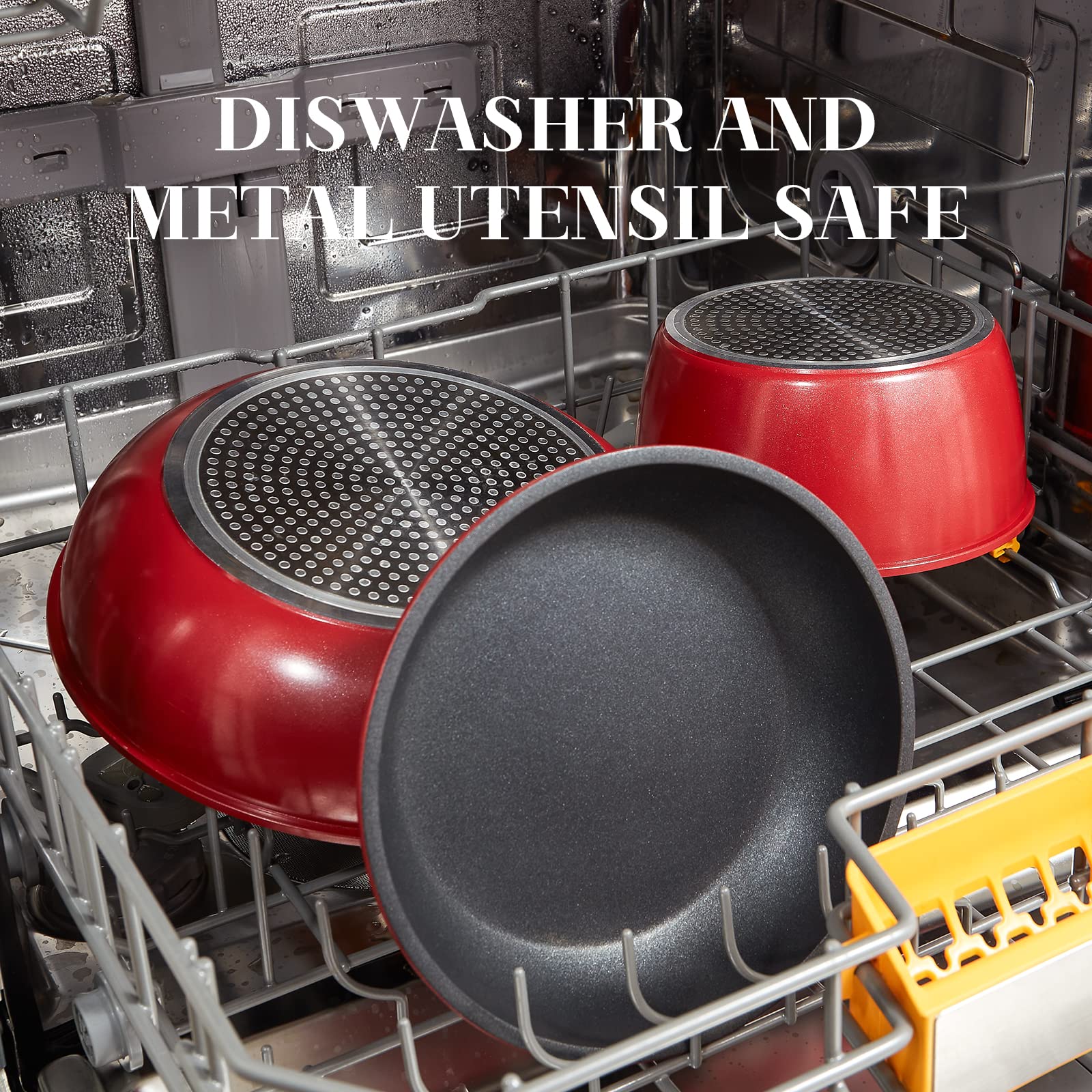 ROCKURWOK Nonstick Nesting Pots and Pans