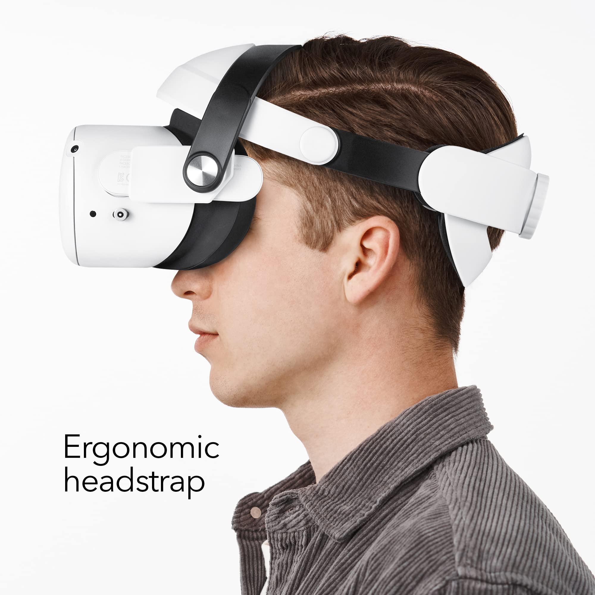 Wasserstein Bundle - Charging Station & VR Headset Carrying Case, Head Strap, and Face Cover Bundle Compatible with Oculus Quest 2