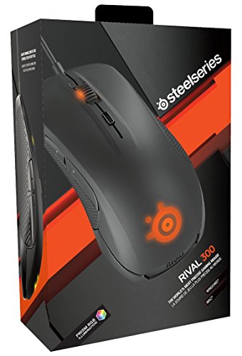 SteelSeries Rival 300, Optical Gaming Mouse - Black