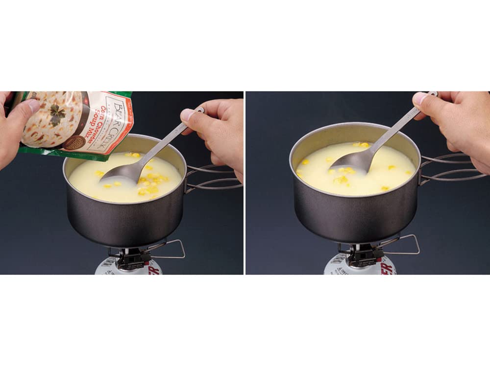 Snow Peak Titanium Multi Compact Cookset - Ultralight Camping Cookware Set with Pots & Frying Pans - Titanium Cookset for Outdoor Cooking
