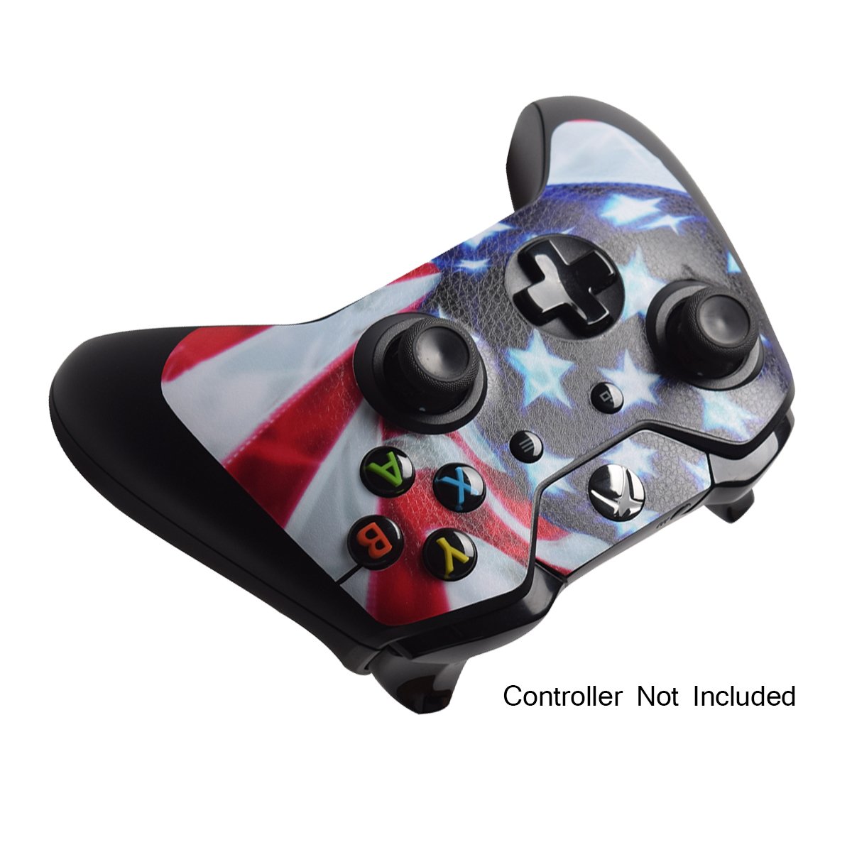 Skins Stickers for Xbox One Games Controller - Custom Orginal Xbox 1 Remote Controller Wired Wireless Protective Vinyl Decals Covers - Leather Texture Protector Accessories - Stars & Stripe