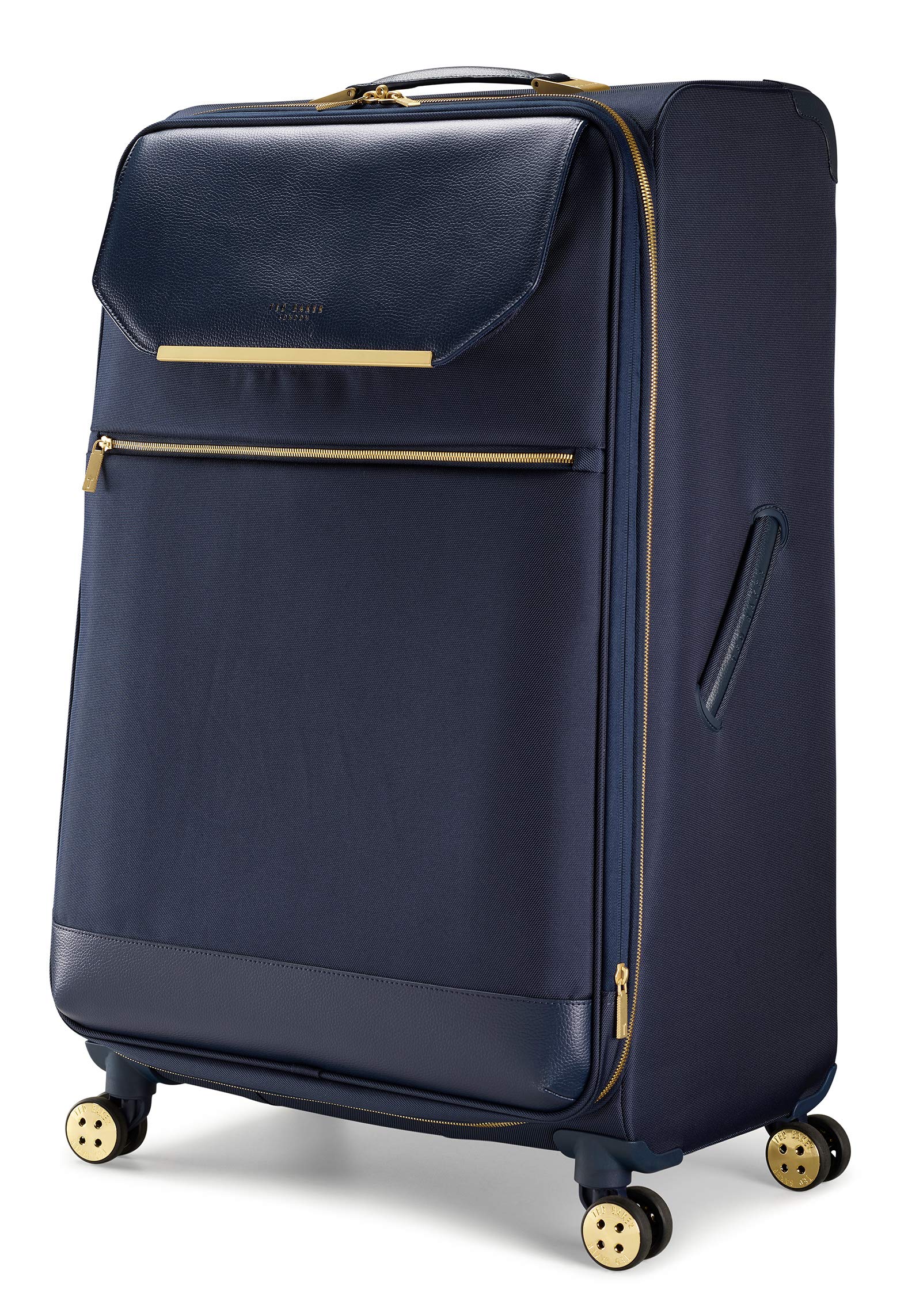 Ted Baker Albany Softside Lightweight Fashion Spinner Luggage Suitcase (Black, Holdall Bag)