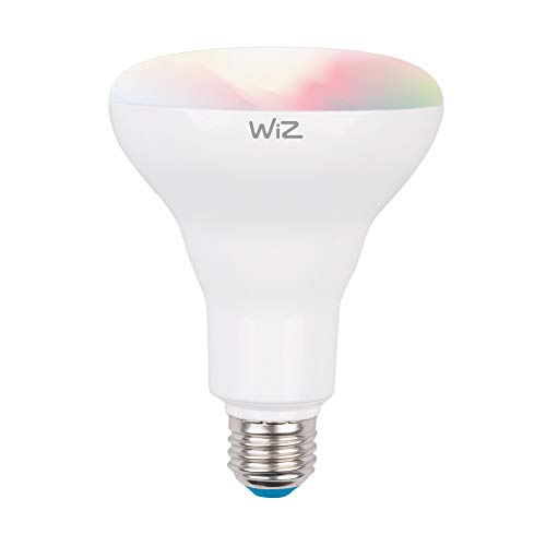 WiZ IZ20087582 BR30 65 Watt EQ Smart WiFi Connected LED Light Bulbs/Compatible with Alexa and Google Home, no Hub Required, RGB+ Color Changing/Tunable/Dimmable, 2 Piece