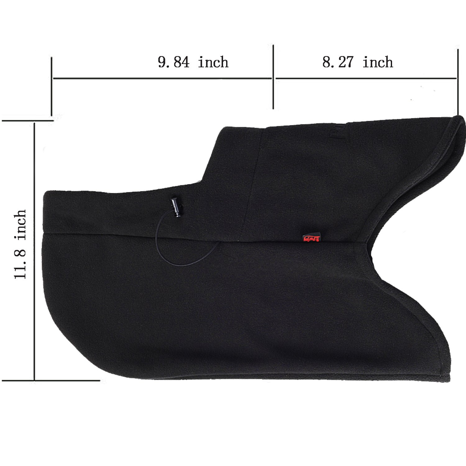 Warm Fleece Balaclava Ski Bike Full Face Mask Neck Warmer Winter Sports Cap(Black+Red)