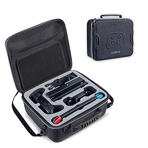 Vanerdun Nintendo Switch Travel Case, Protective Deluxe Carrying Case for Nintendo, Switch Console Pro Controller & Accessories