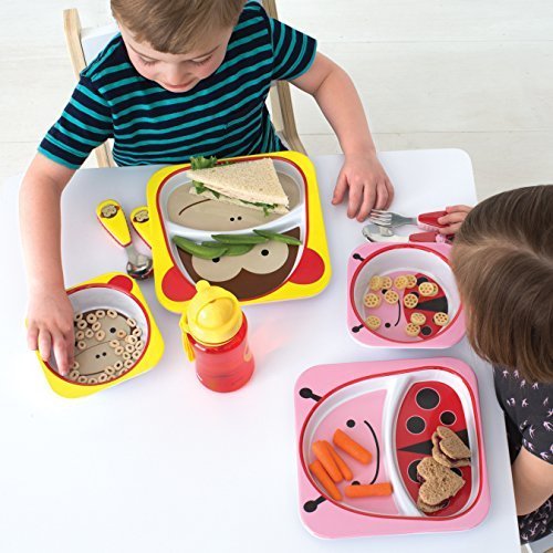 Skip Hop Toddler Utensils, Zootensils Fork & Spoon Set, Monkey
