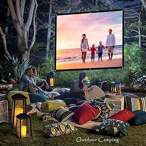 XINGTU Projector Screen Outdoor 150 200 inch 300 inch White Cloth Material 180 250 inch Optional 16:9/4:3 for LED proyector (Size : 250 inch)