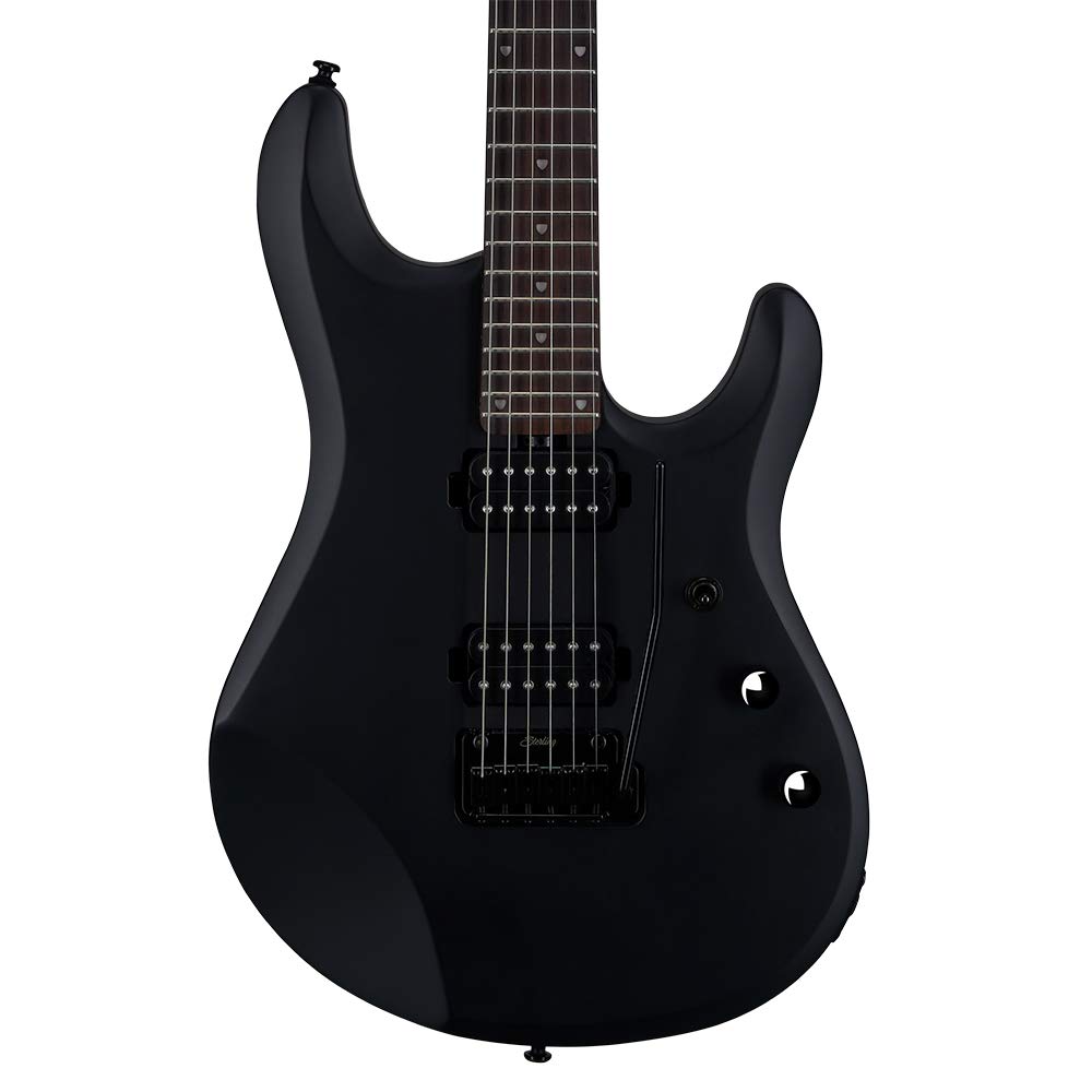 Sterling By MusicMan 6 String Solid-Body Electric Guitar, Right, Stealth Black (JP60-SBK)