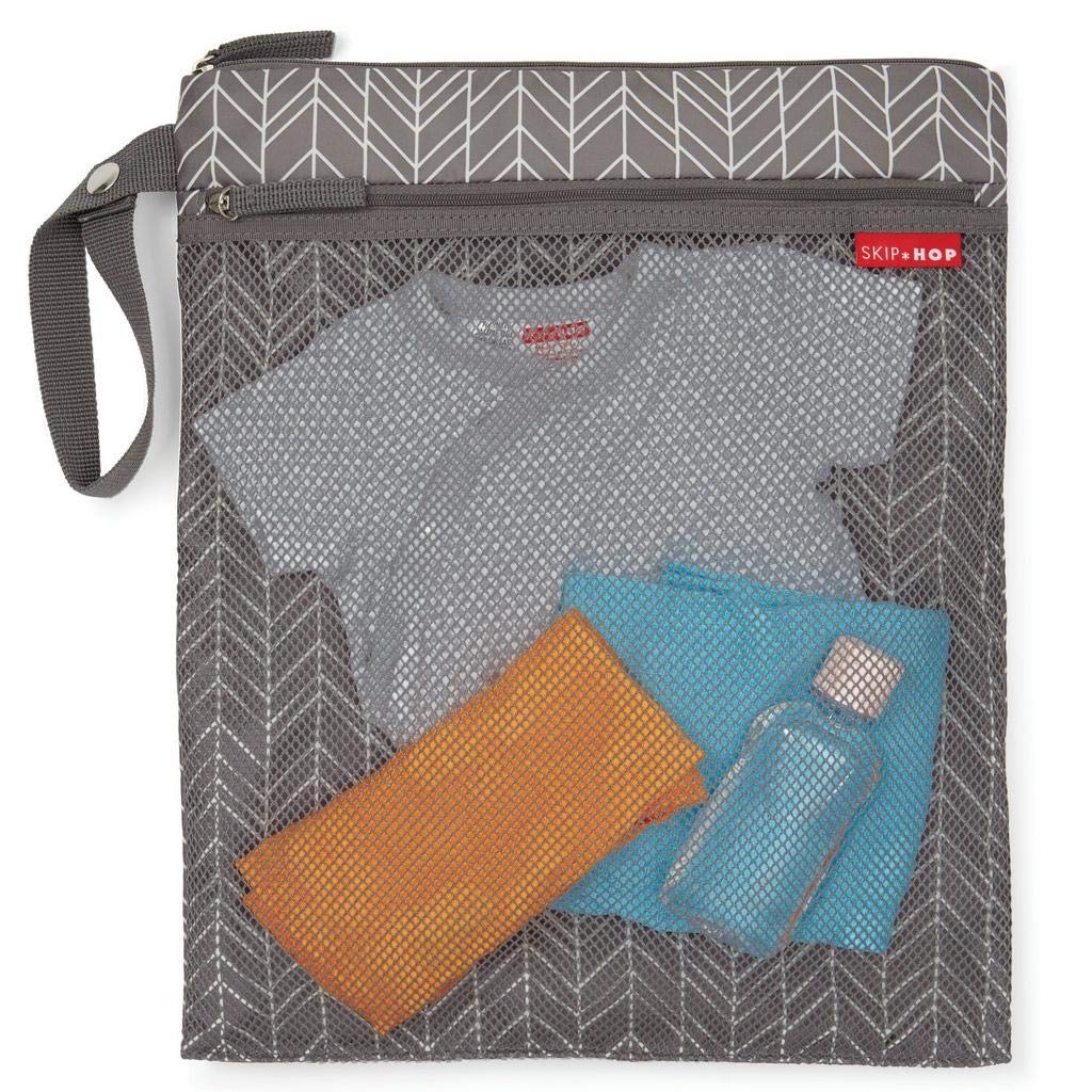 Skip Hop Wet Dry Bag, Grab & Go, Grey Feather