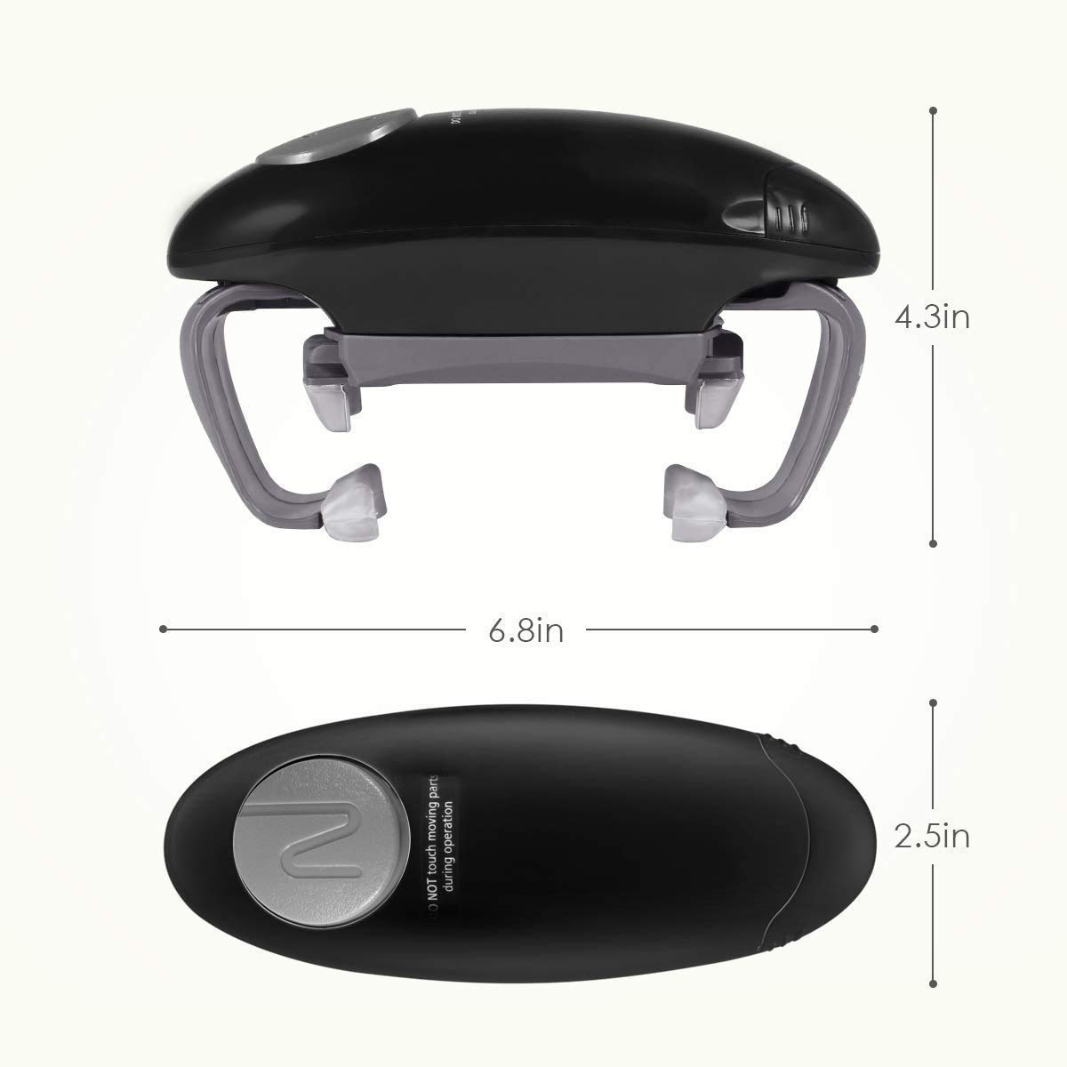 Vitorun Electric Jar Opener, One Press Bottle Opener for Seniors with Arthritis, Restaurant FullāAutomatic Hands Free Jar Opener(Black)