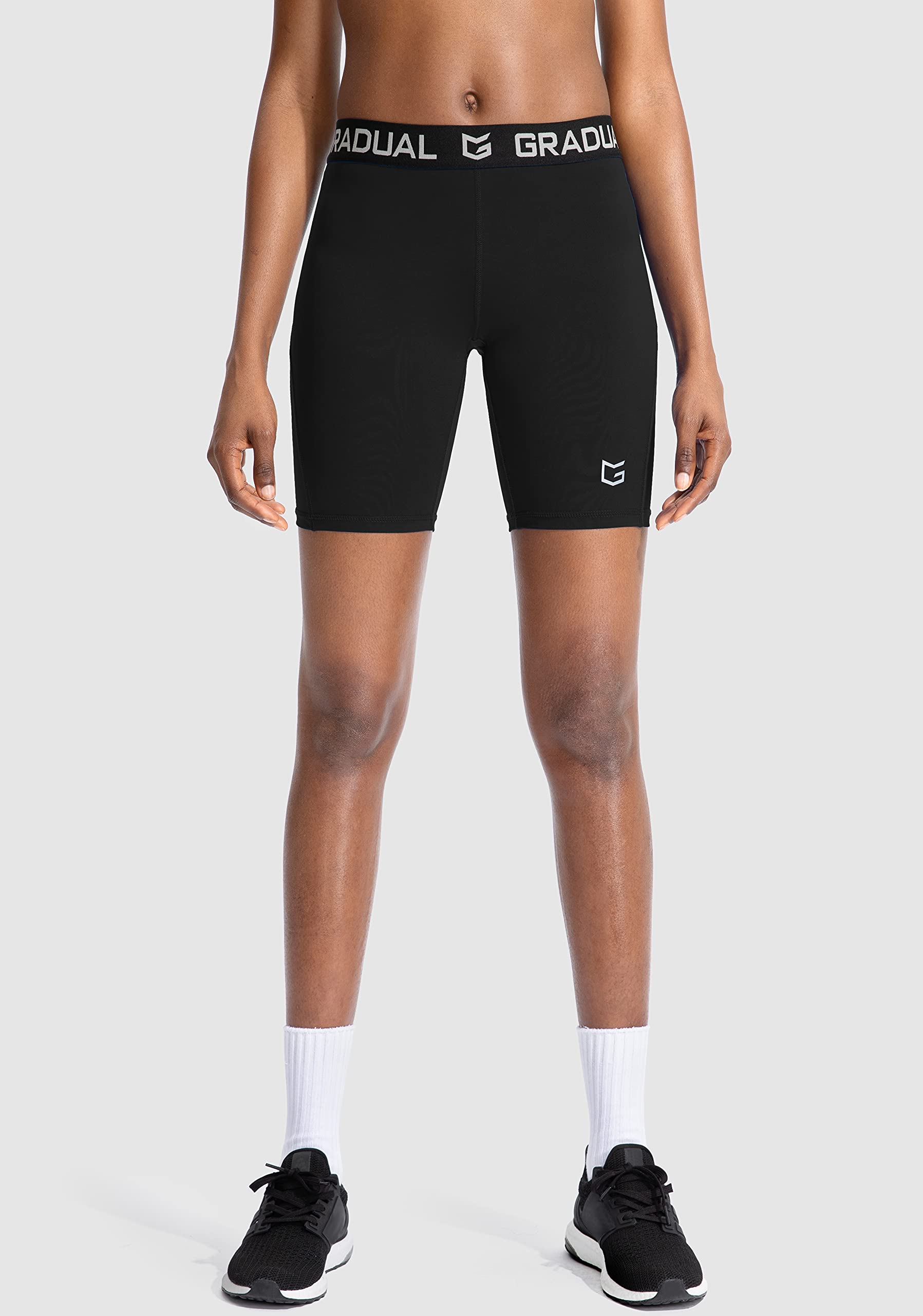 Women's Spandex Compression Volleyball Shorts 3" /7" Workout Pro Shorts for Women (7'' 3 Pack: Black/Black/Black, Large)