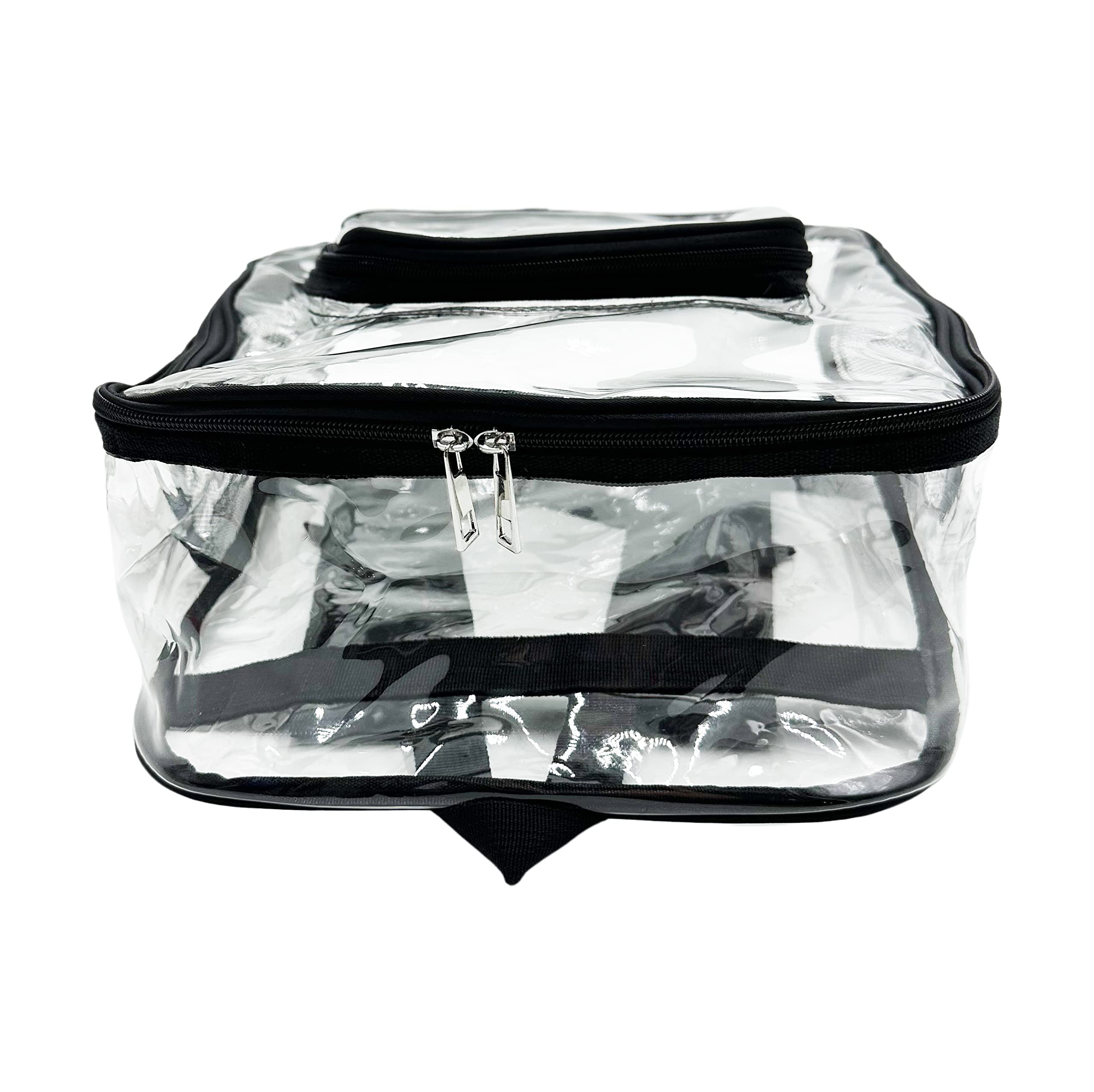Winterlace 16" Clear Backpack, Transparent Heavy Duty Water Resistant PVC for Sports, Stadiums, Festivals, Concerts (Style #3)