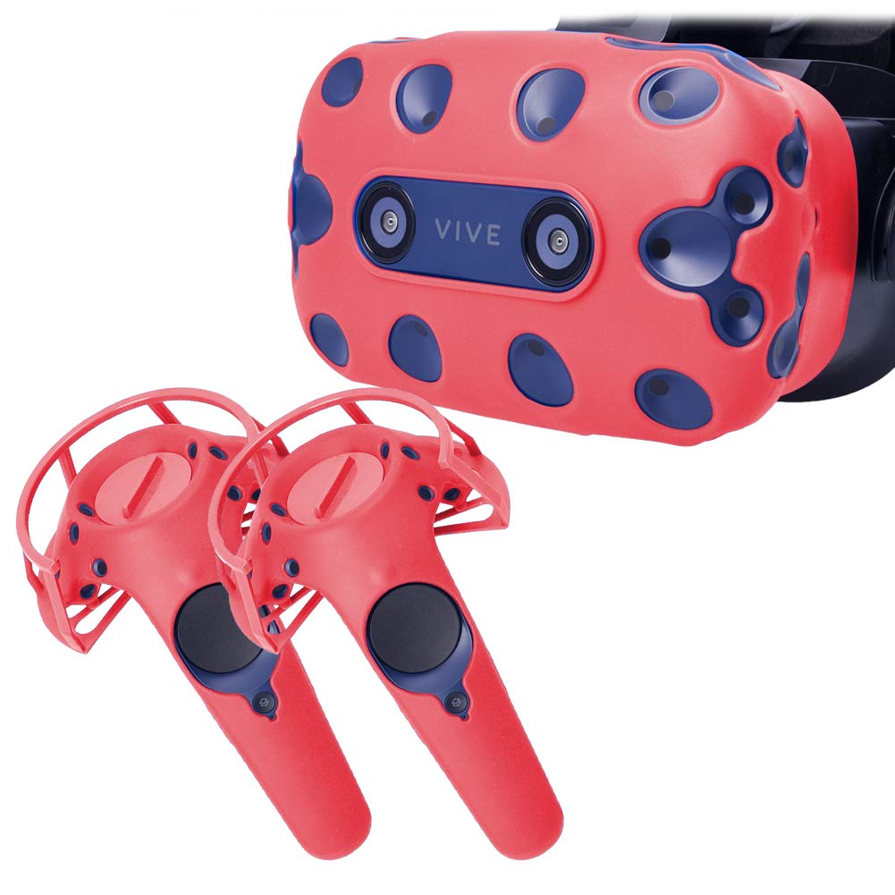 Vive Pro Vr Virtual Reality Headset Silicone Rubber Helmet Controller Handle Case Shell Silicone Case Cover