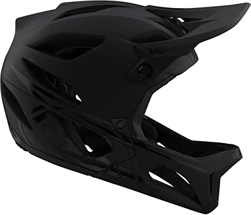 Troy Lee Designs Stage MIPS Stealth Full-Face Mountain Bike Helmet. Max Ventilation Lightweight EPP EPS Racing Downhill DH BMX MTB - Adult Men Women Unisex (Midnight, MD/LG)