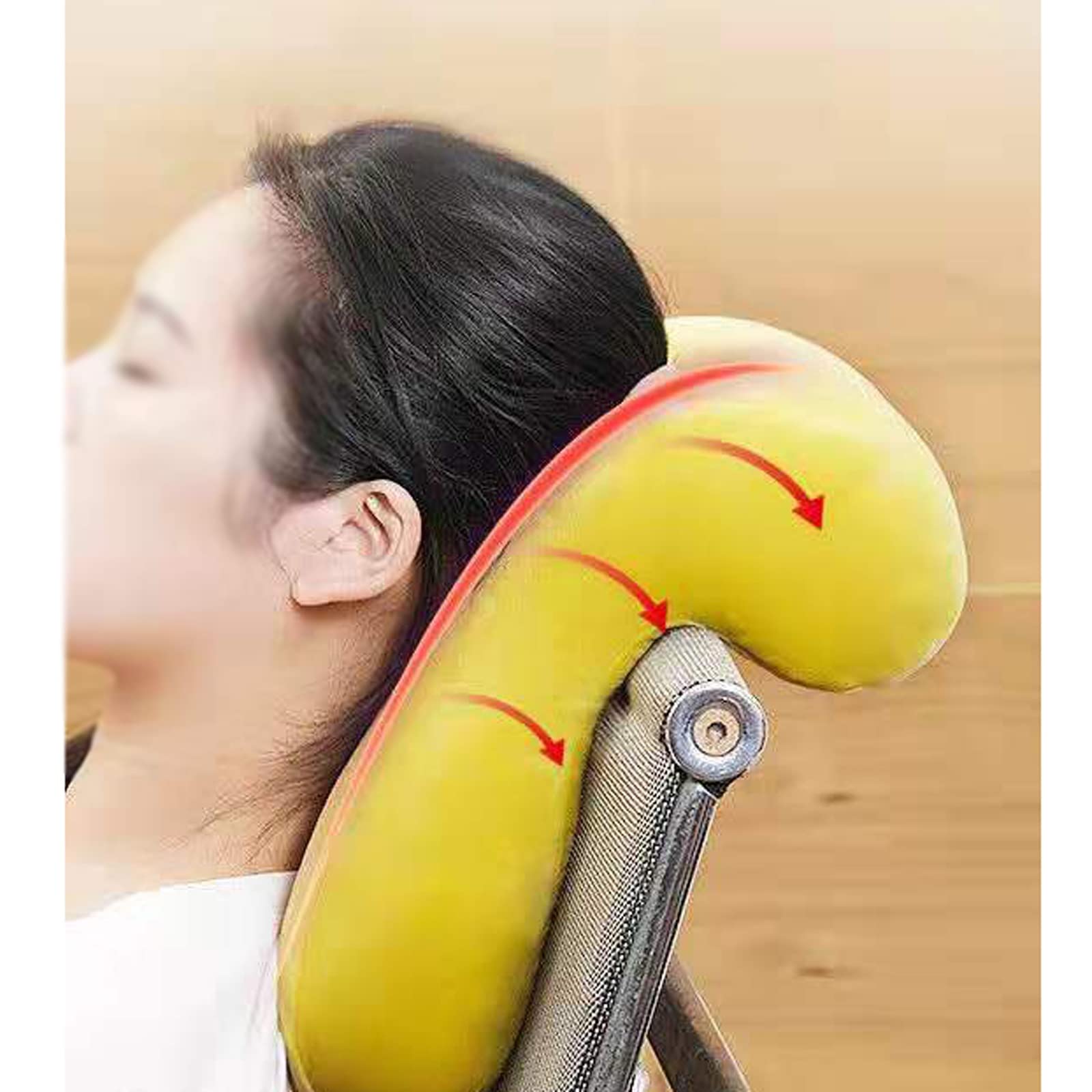 ZIFARM Bed Pillows, U-Shaped Desk Nap Pillow Neck Supporter Seat Cushion Headrest Travel Neck Pillow with Arm Rest