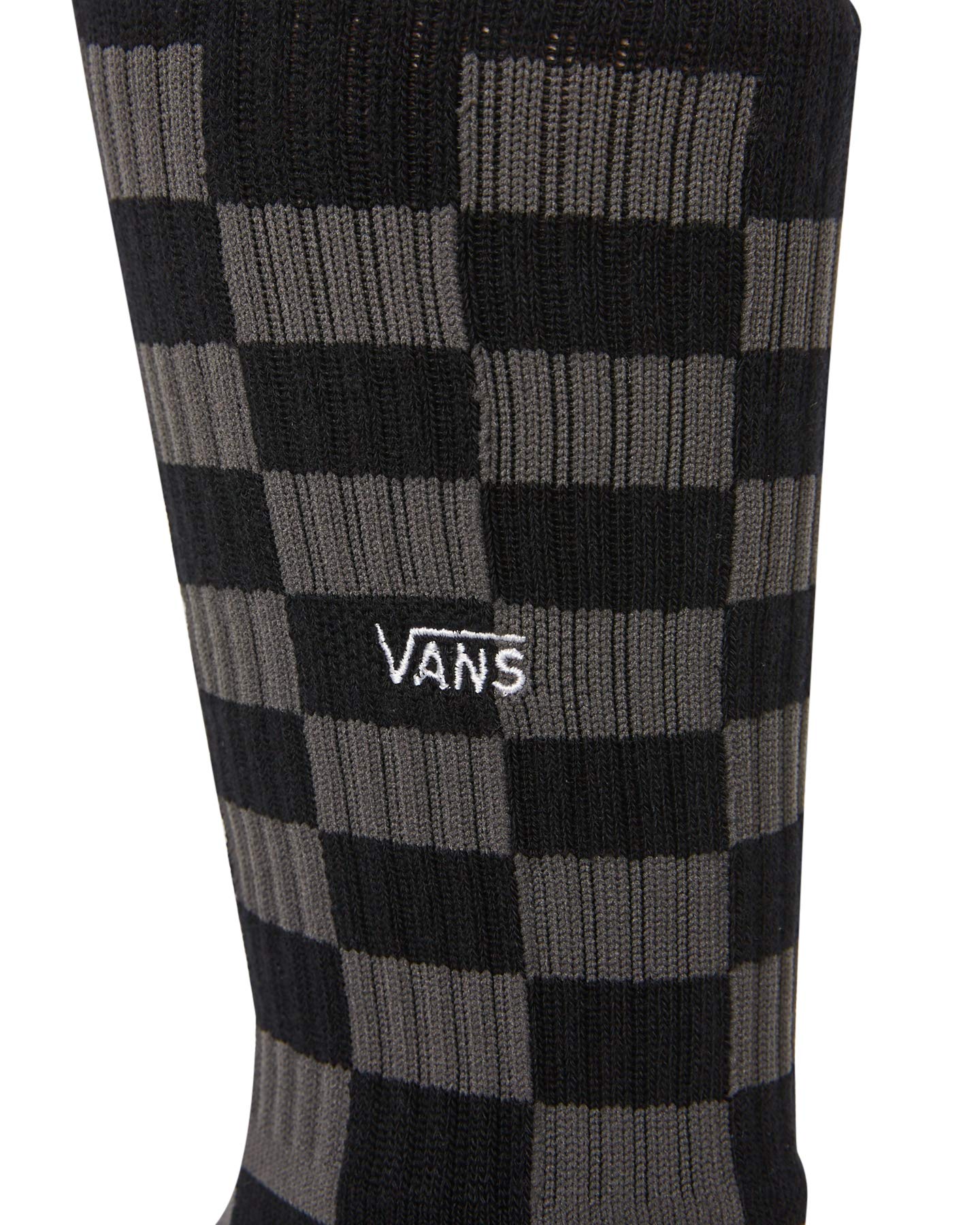 Vans Mens CHECKERBOARD CREW SOCKS VN-A3H3OBA5 - BLACK/CHARCOAL