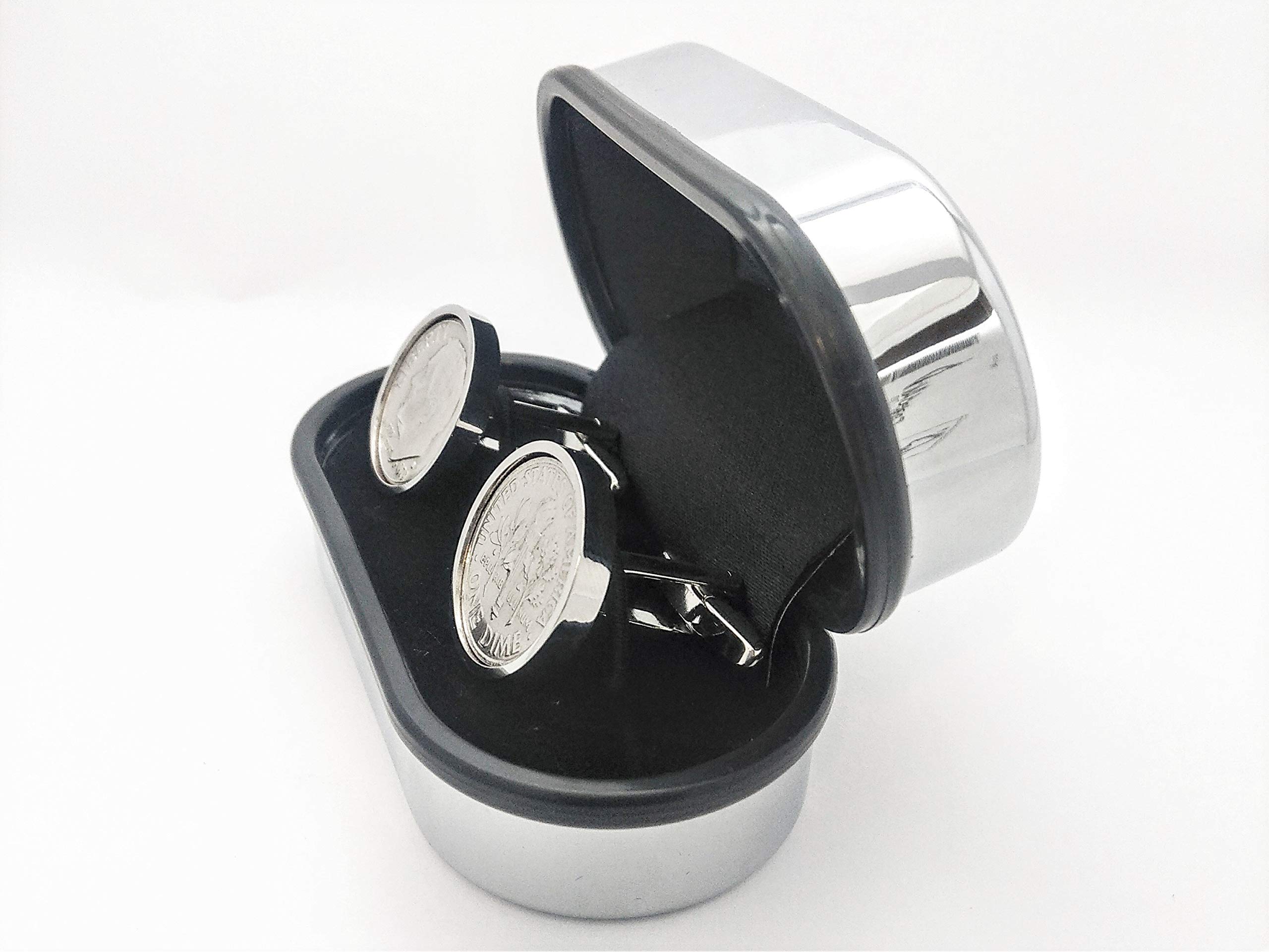 Worldcoincufflinks - 10th Wedding Anniversary - Tin Anniversary - Genuine 2014 Mint Coin Cufflinks