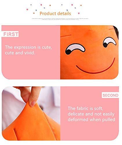 YUDONG Plush Carrot Pillows Cute Throw Pillow Soft Stuffed Plush Toys for Kids Plush Pillow 18 Inches