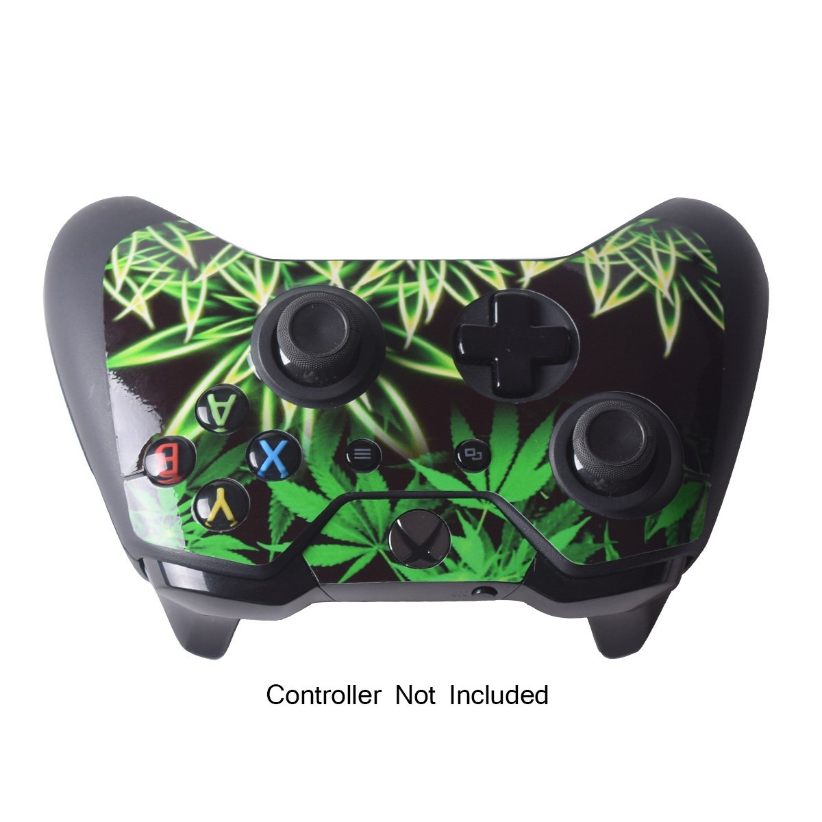Skins Stickers for Xbox One Games Controller - Custom Orginal Xbox 1 Remote Controller Wired Wireless Protective Decals Covers - High Gloss Protector Accessories - Weeds Black