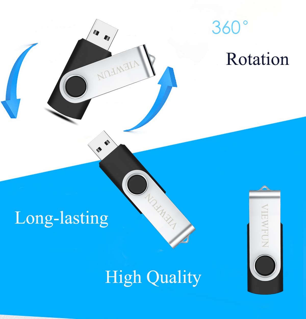 USB Drive 32GB 20 Pack Flash Drive Pack of 20 USB Memory Stick Jump Drive Pendrive with LED Indicator and lanyards(20PCS,Multi-Colors)