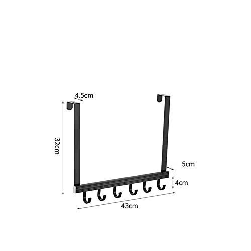 ZILZAL Metal Hooks for Hanging Movable Hook Behind The Punch-Free Door, Coat Hook on The Door, Hat on The Wall, Clothes Hanger, Wall Shelf