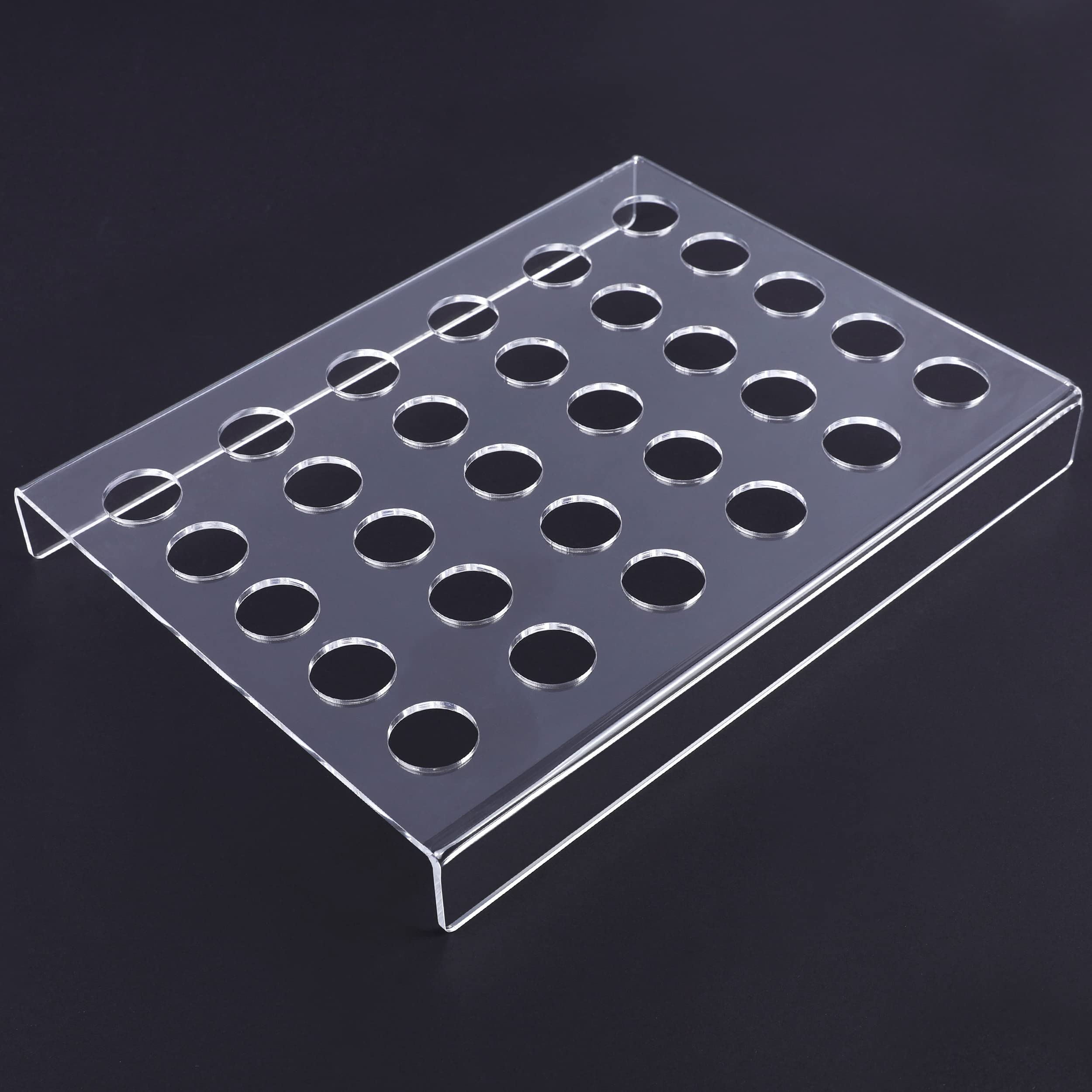 XIAOMANSHANGWU Coffee Pod Holder Organizer Tray,Clear Acrylic Coffee Pod Organizer for 30 Nespresso Capsule Pods,Countertop or In Drawer Storage for Office,Home or Kitchen, 30 Pods