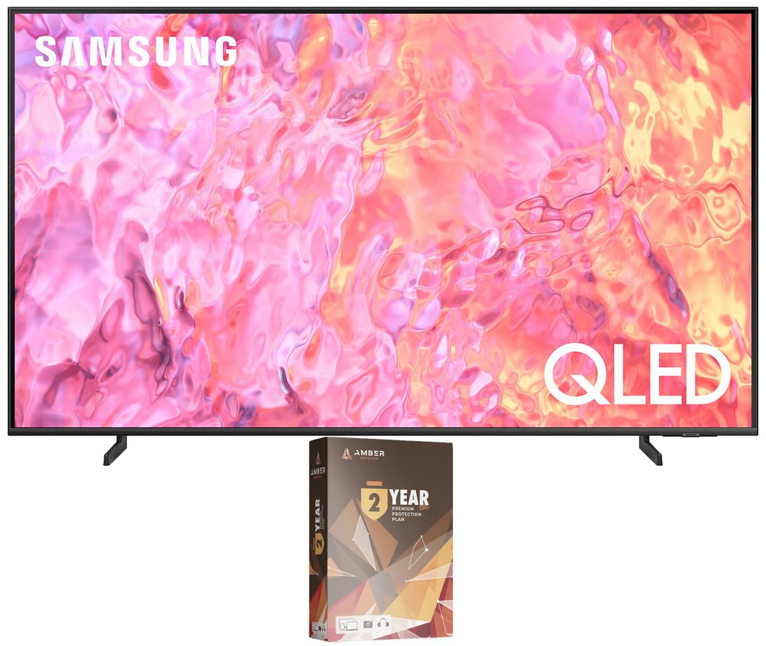 SAMSUNG QN75Q60CAFXZA 75 Inch QLED 4K Quantum HDR Dual LED Smart TV with an Additional 2 Year Extended Amber Protection (2023)