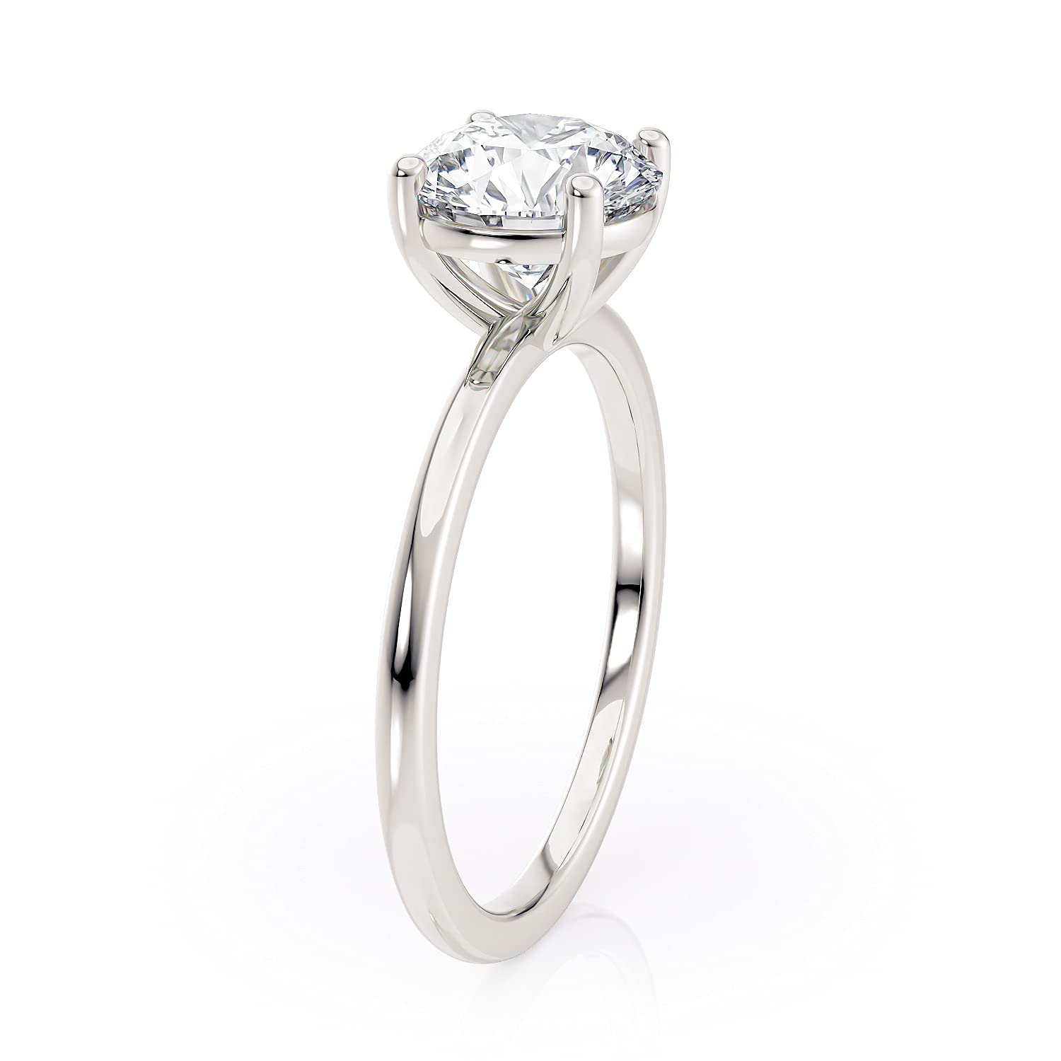 yadav diamonds and jewelry 1.50 Carat | IGI Certified Lab Grown Diamond Solitaire Engagement Ring | Oval Cut | 14k White Gold | G-H, VS1-VS2, CCTW | Size 6