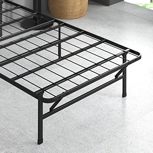 ZINUS SmartBase Mattress Foundation with Headboard / 14 Inch Metal Platform Bed Frame / No Box Spring Needed / Sturdy Steel Frame / Adjustable Headboard Height, Twin