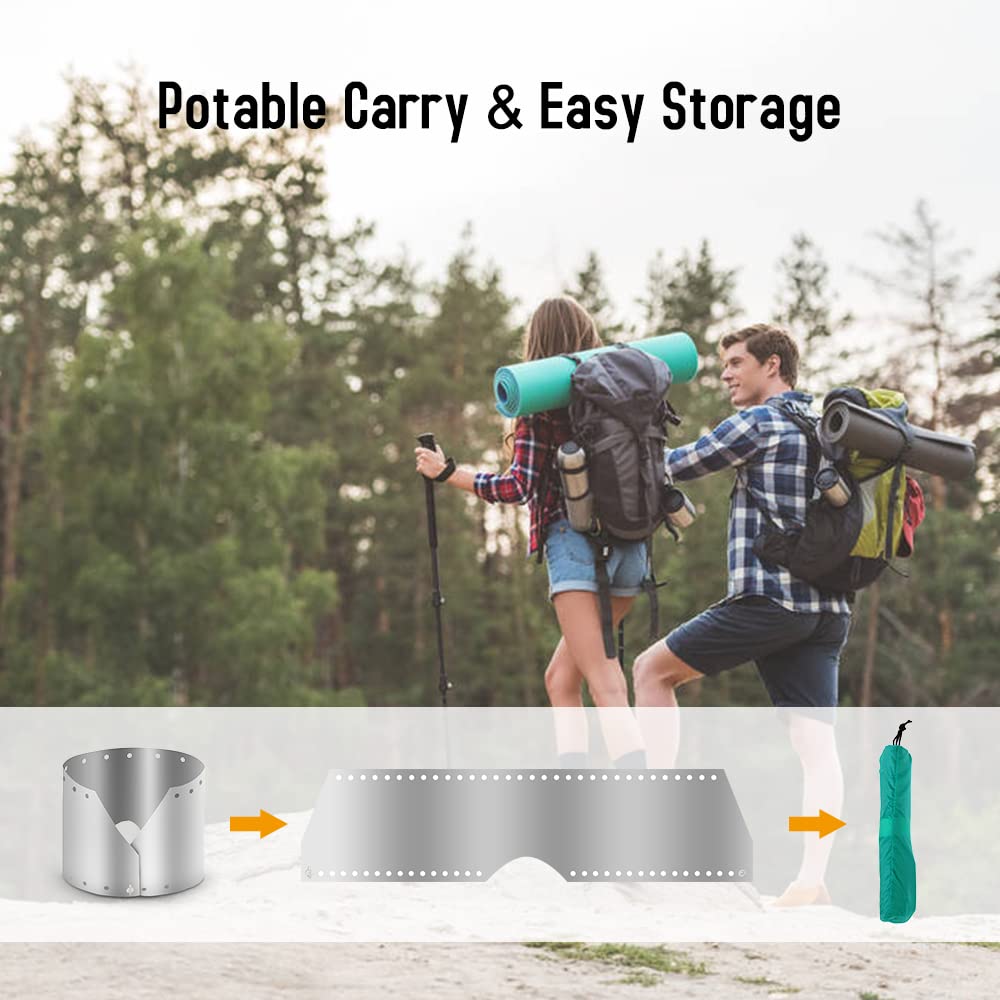 Windscreen Camping Stove Folding Stove Windscreen Wind Shield Windshield Butane Burner Windshield Stove Windscreen stove windscreen ultralight