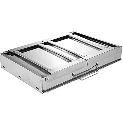 TAMYID Charcoal Grills, Stainless Steel BBQ Grills Home Outdoor Barbecue Portable Thick Folding Wild Charcoal Barbecue Tool Set