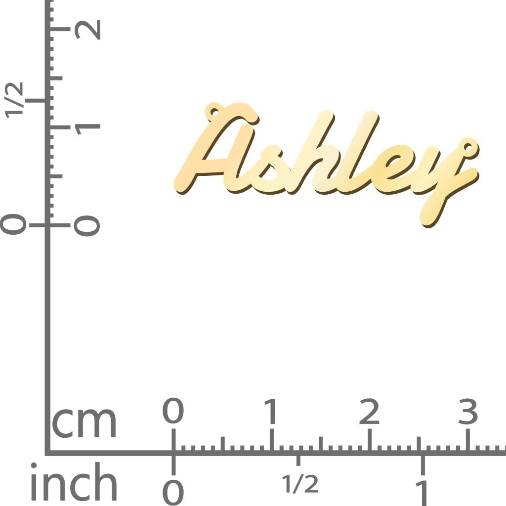 TSD 10K Yellow Gold Personalized Name Necklace with a 18" Chain in Damion Font by JEWLR*