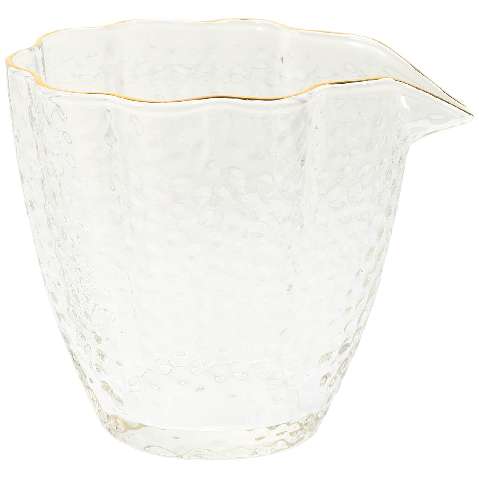 UPKOCH Glass Tea Pitcher Small Milk Tea Serving Mug Gong- - Tea Fairness Cup Clear Chinese Kungfu Teaset Cup China Gongfu Sharing Pitcher for Party